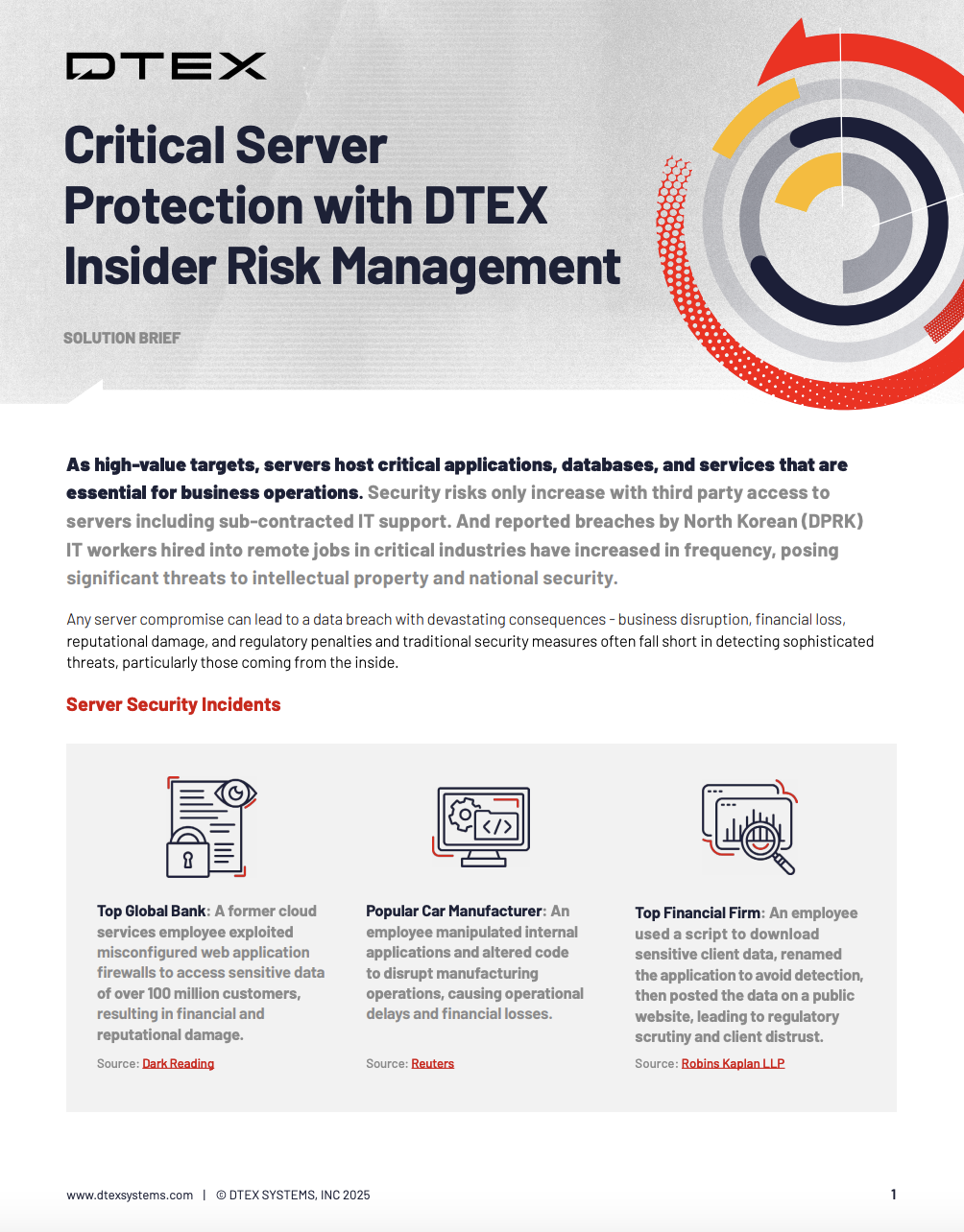 Critical Server Protection with DTEX Insider Risk Management - DTEX Systems